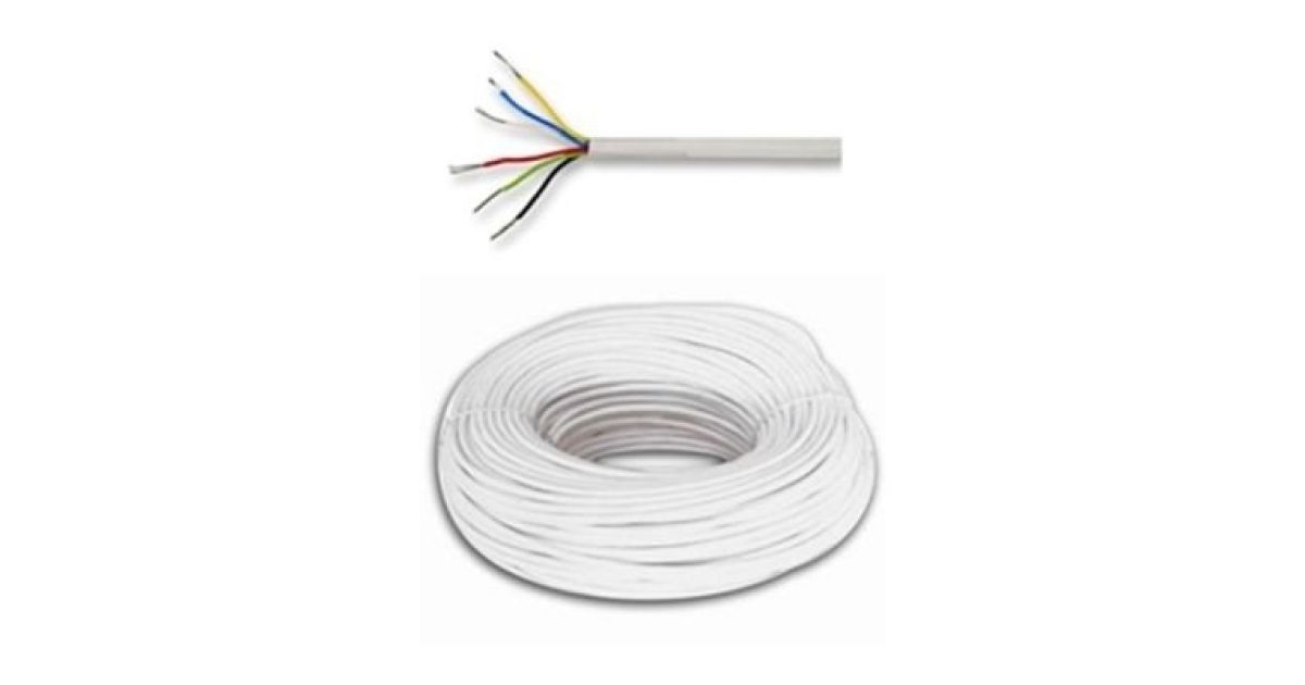 Stranded Comms Cable 6 Core - White 100m | Sell-SA