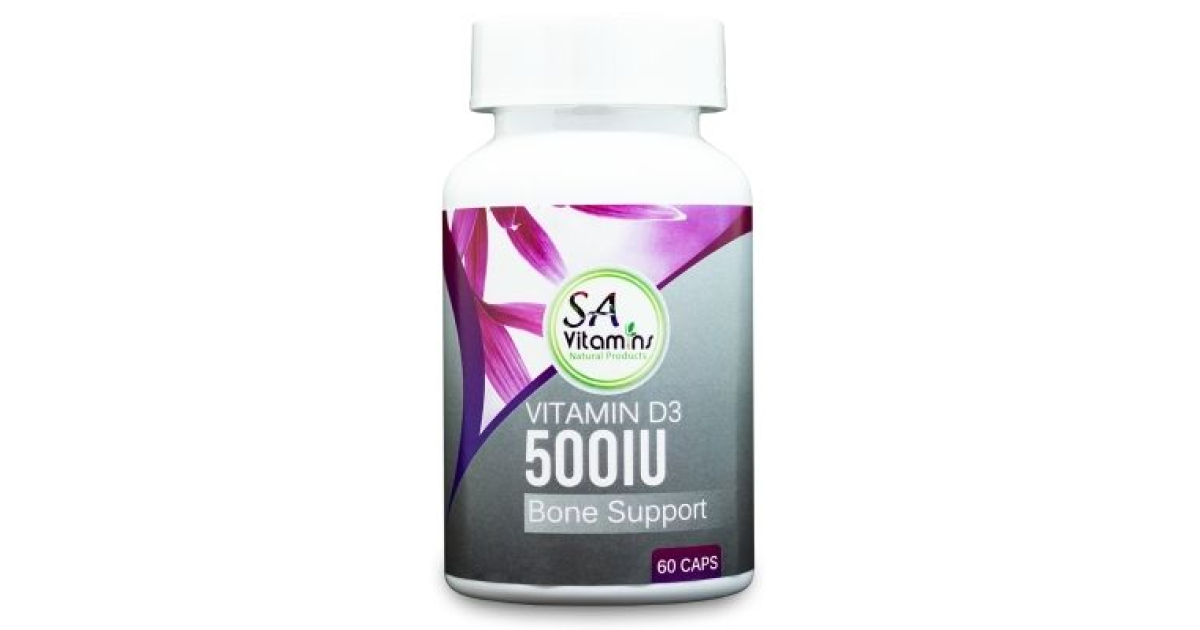 Vitamin D3 500iu 60 Capsules | Sell-SA